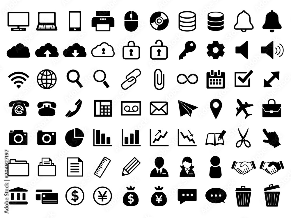 ビジネスアイコンセット Stock Vector | Adobe Stock