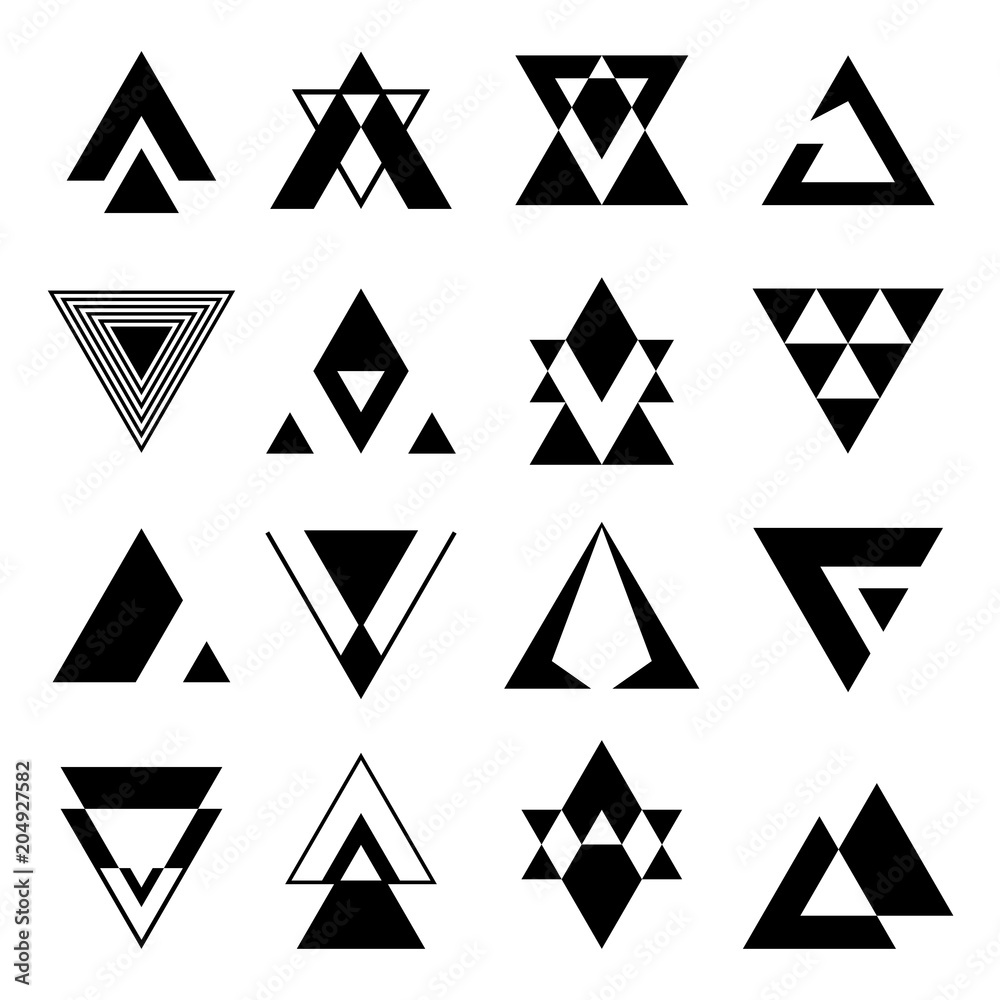 Abstract Geometric Shapes Triangles Stock Vector | Adobe Stock Abstract Geometric Shapes Triangles Stock Vector | Adobe Stock