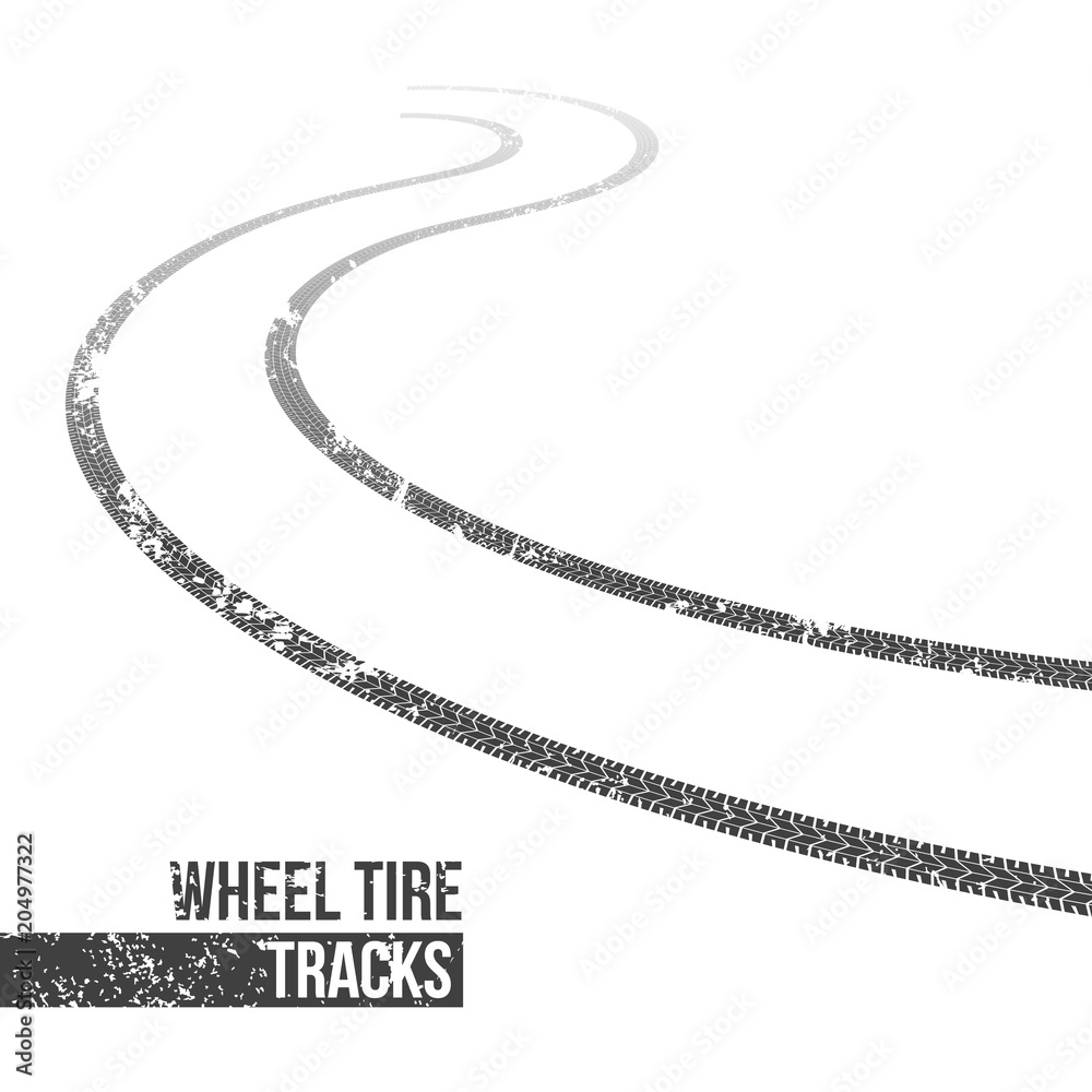 Tire Tracks Clip Art