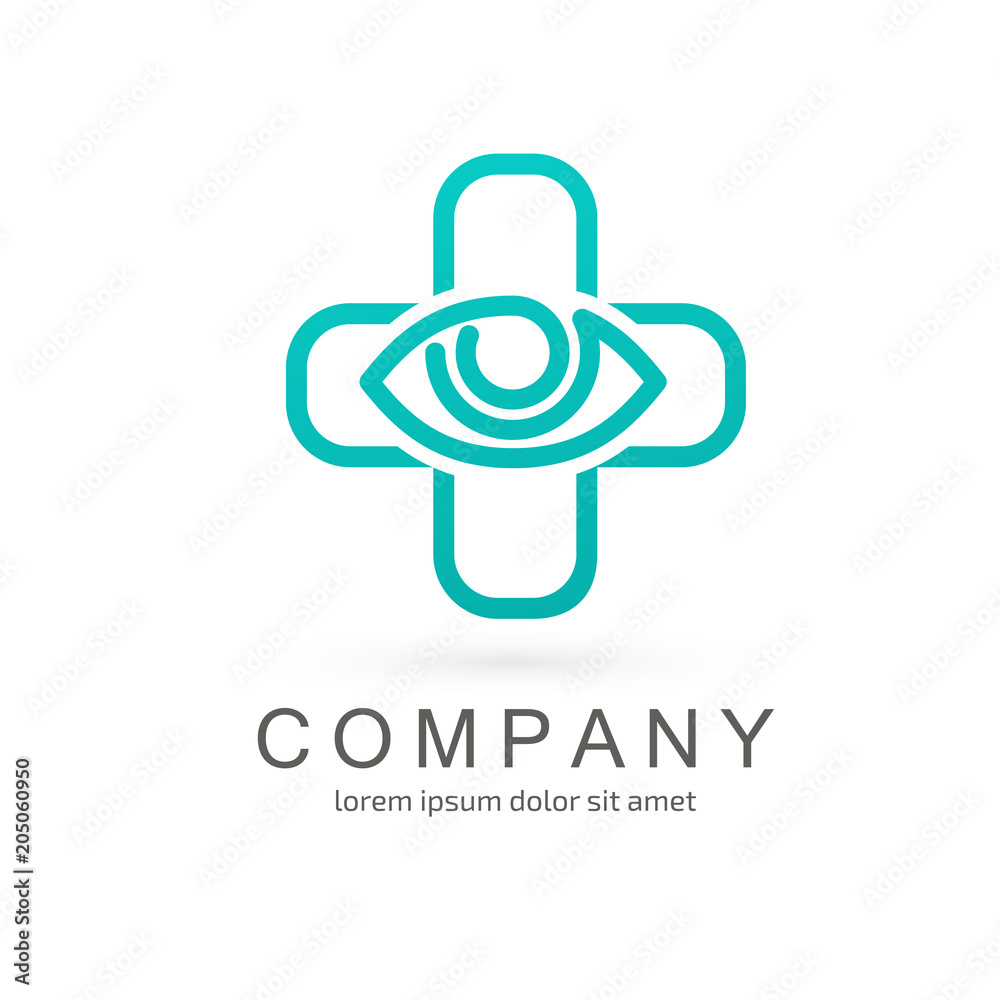 Logo design ophthalmologist vector template. Stock Vector | Adobe Stock