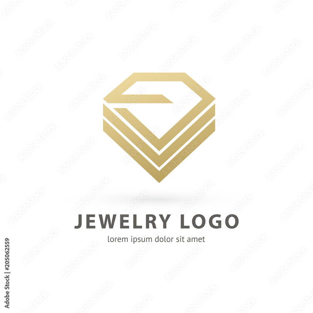 Logo design abstract diamond vector template. Stock Vector | Adobe Stock
