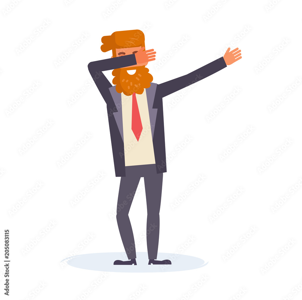 Dab dance Vector. Cartoon. I Stock Vector | Adobe Stock