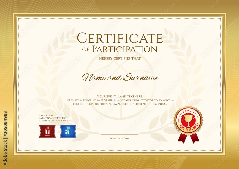 Sports Certificate Border