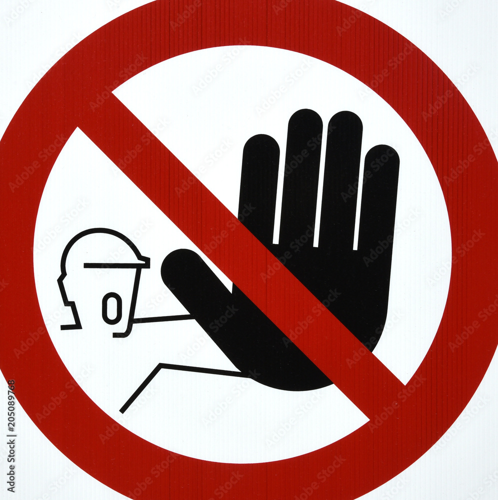 Stopp-Schild: Abstand halten! Stock-Illustration | Adobe Stock