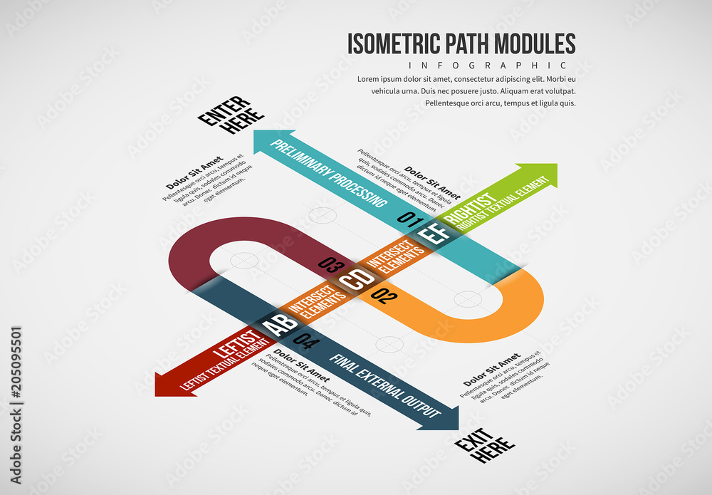 Overlapping Paths Infographic Layout Stock Template | Adobe Stock Overlapping Paths Infographic Layout Stock Template | Adobe Stock