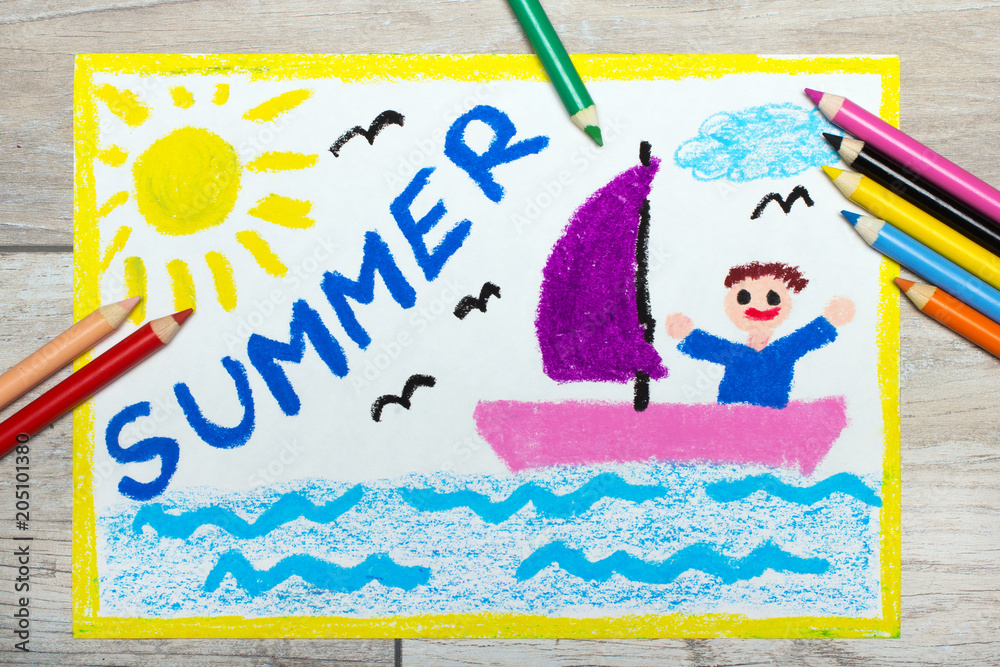 Summer Season Drawings For Kids