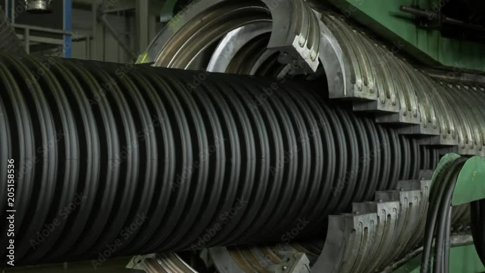 Manufacture of plastic water pipes. Manufacturing of tubes to the ...