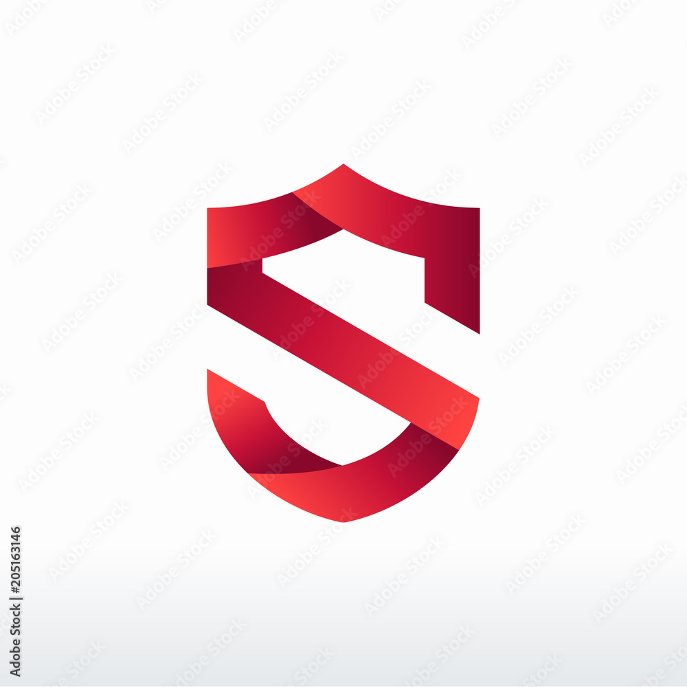 Shield S initial logo designs, design concept, logo, logotype element ...