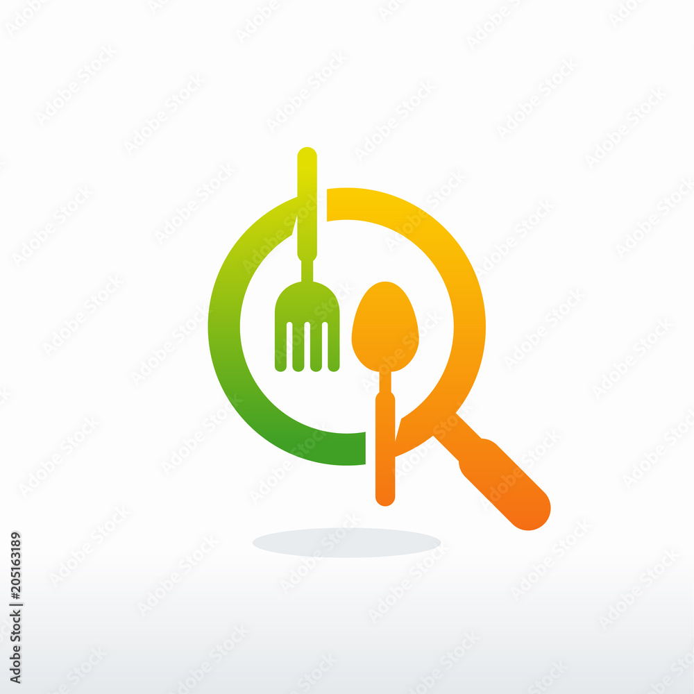 Find Food logo vector, Food Search logo Concept, design concept, logo ...