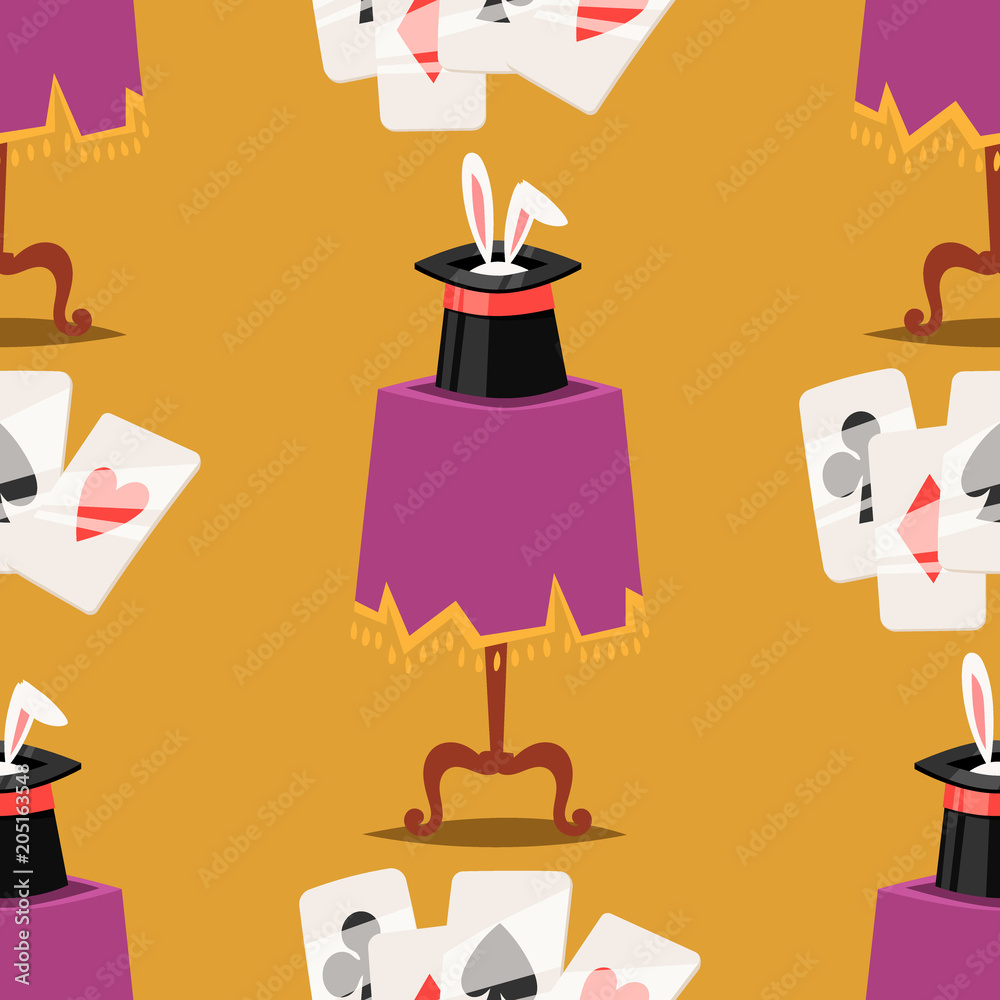 Magic effect trick vector magician tools and surprise entertainment ...