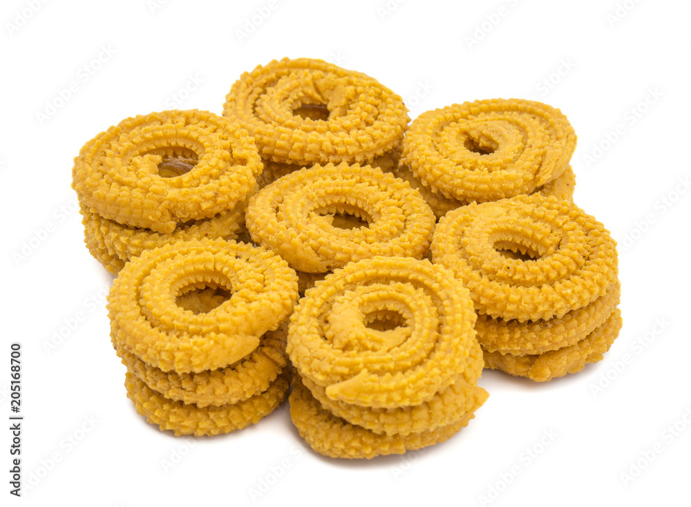 Indian Traditional Deep Fried Snack Chakli Also Called Chakali, Chakri ...