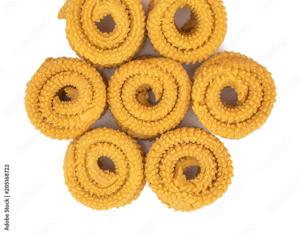 Indian Traditional Deep Fried Snack Chakli Also Called Chakali, Chakri ...