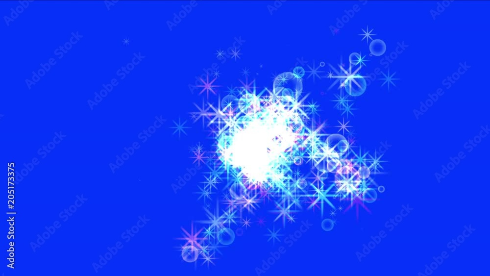 4k Shine cartoon stars particle fireworks background,festival wedding ...