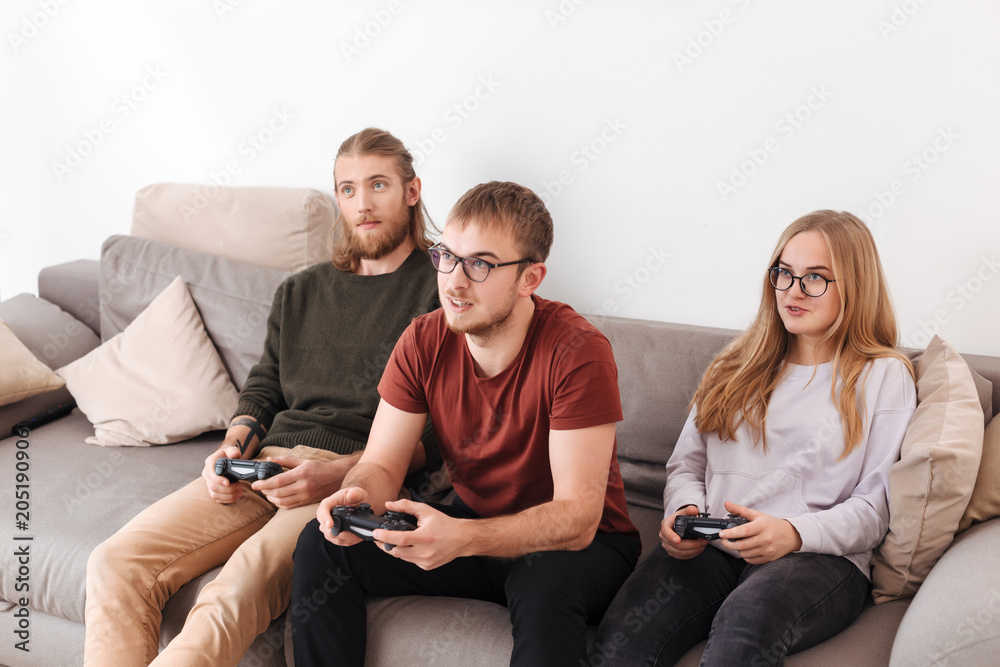 Friends Playing Games Together