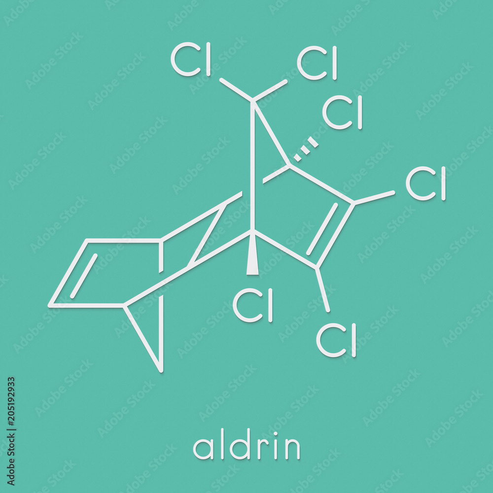 Aldrin banned pesticide. Once widely used as insecticide, known as a ...