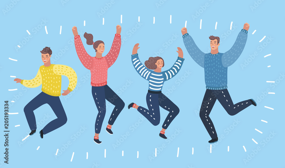 Happy People Jumping Images