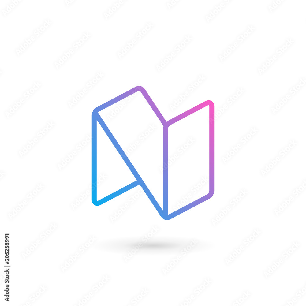 Letter N logo icon design template elements Stock Vector | Adobe Stock