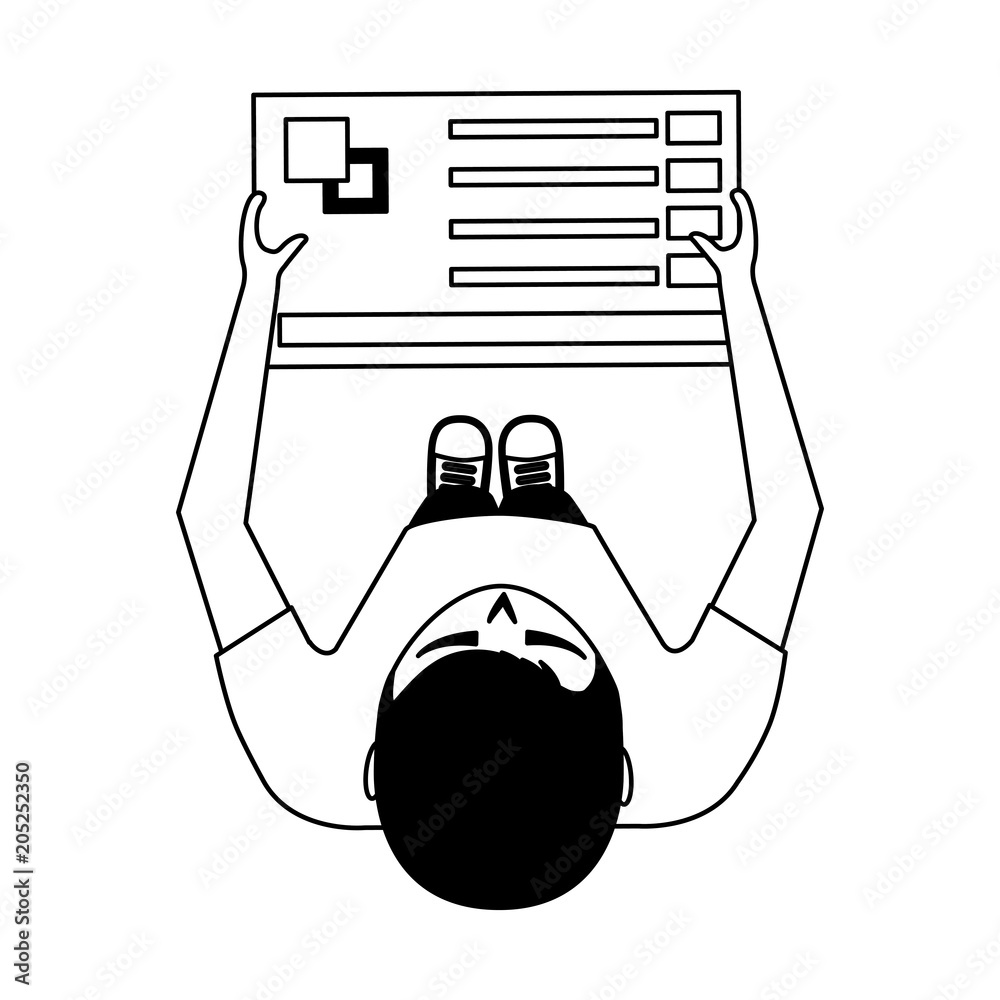 People Aerial View Vector