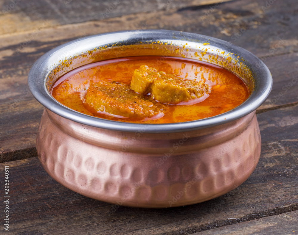 Indian Traditional Cuisine Gatta Curry Also Called Gatte ki Sabji or ...
