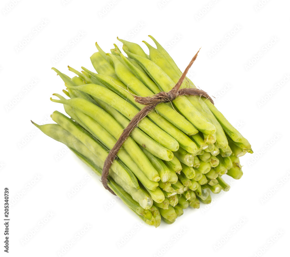 Guar or Cluster Bean Also Known as Gavar, Guwar or Guvar Bean isolated ...