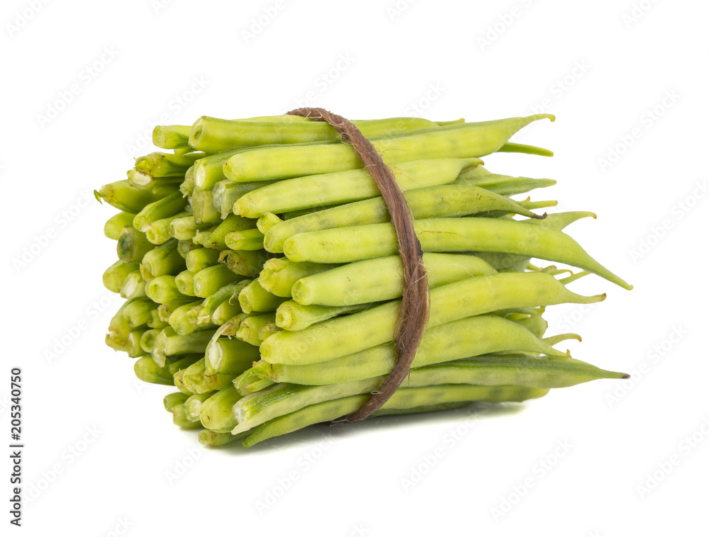 Guar or Cluster Bean Also Known as Gavar, Guwar or Guvar Bean isolated ...