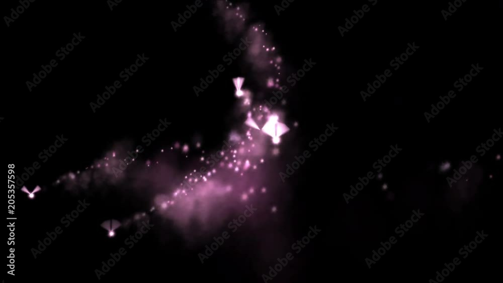 4k Abstract flying angels firefly insects bugs moths swing wings,splash ...