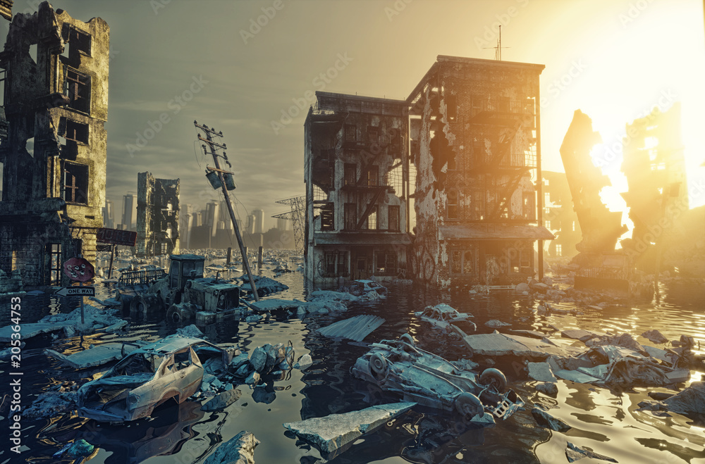 Apocalypse city Stock Photo | Adobe Stock