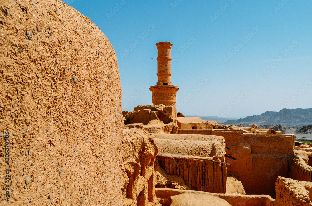 Windcatcher towers is a traditional Persian architectural element to ...