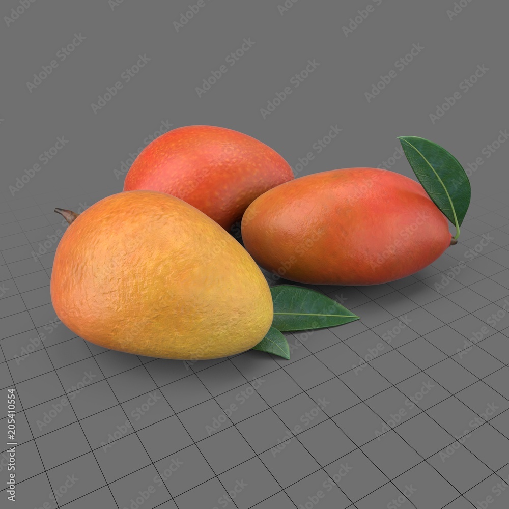 Mangoes Stock 3D asset | Adobe Stock