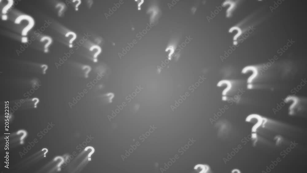 Question Mark Animated Looping Background Gray Stock Video | Adobe Stock