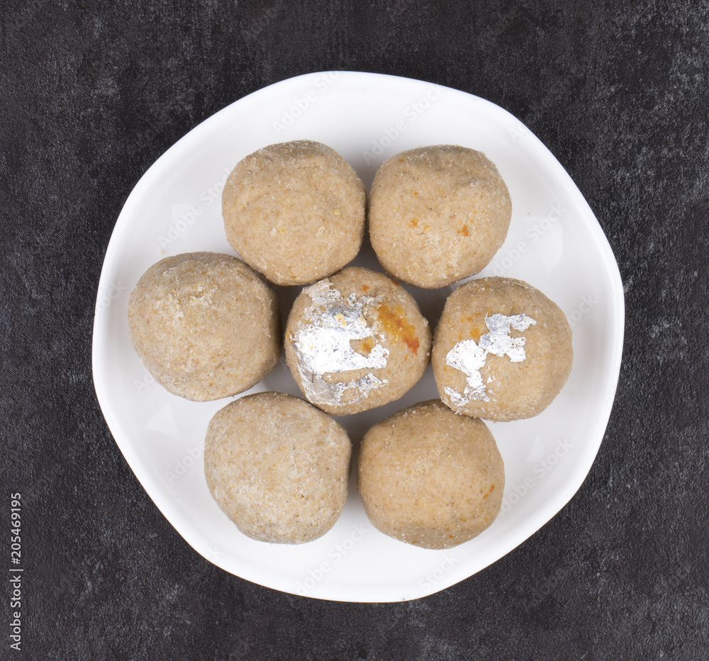 Gehu Ke Laddu Indian Traditional Sweet Food Also Know as Wheat Laddu ...
