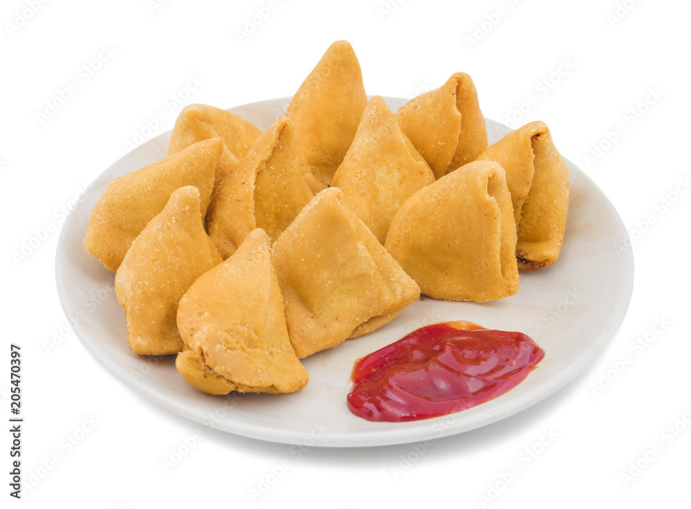 Indian Delicious Deep Fried Breakfast Samosa Also Know as Samoosa or ...