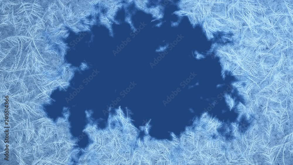 Ice Freezing Animation of the Screen from Center to Borders with Alpha ...