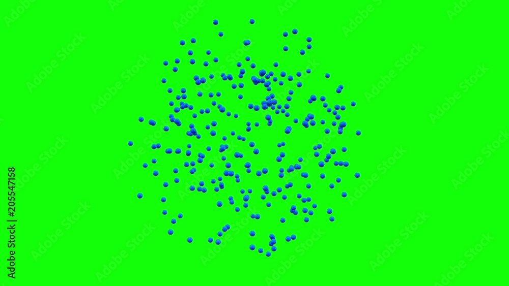 Different states of matter - gas 3d motion diagram. Set of matter ...