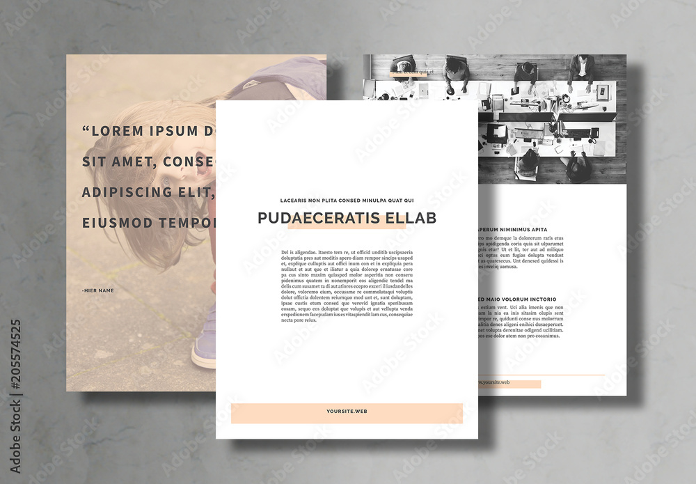 Simples Layout eines Arbeitshefts für Klassenzimmer Stock Template ...