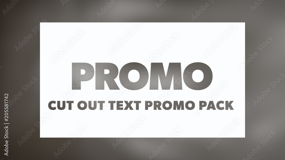 Cut Out Text Title Stock Template | Adobe Stock
