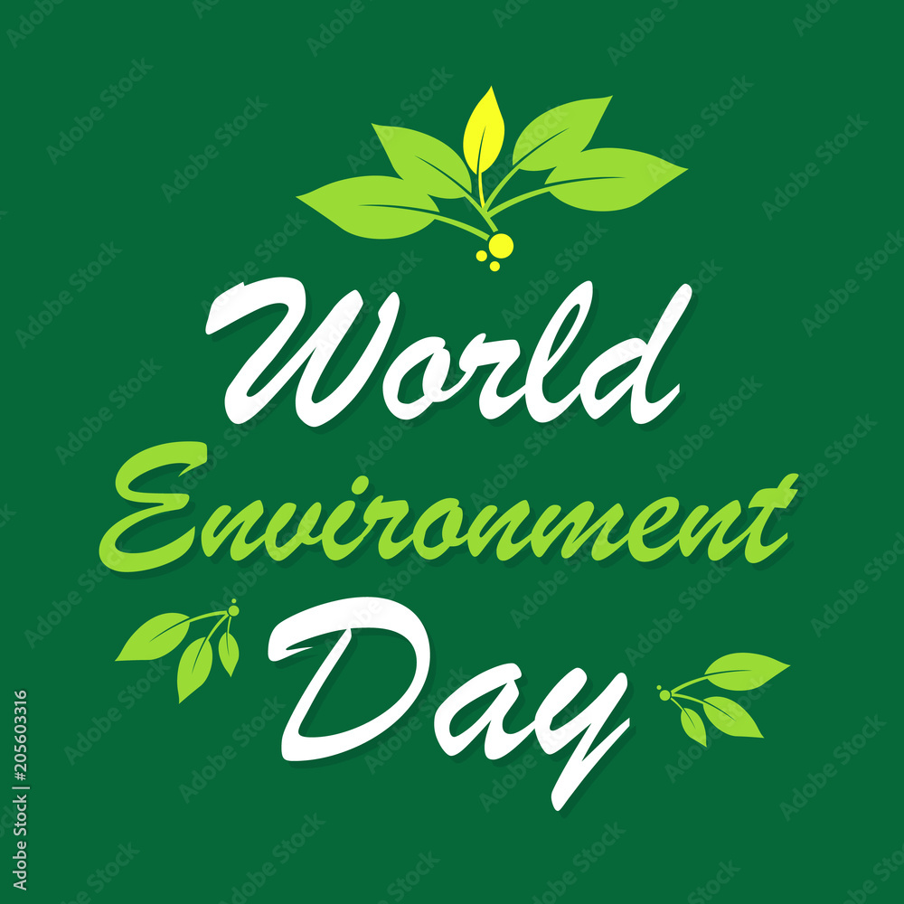 World environment day background color green Stock Vector | Adobe Stock