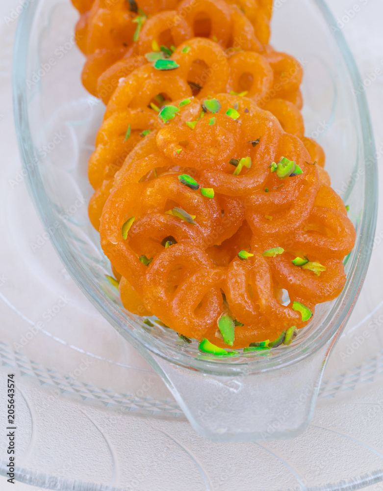 Indian Traditional Sweet Imarti Also Know as Amriti, Omriti, Jahangir ...