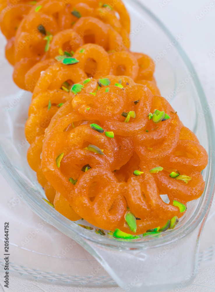 Indian Traditional Sweet Imarti Also Know as Amriti, Omriti, Jahangir ...