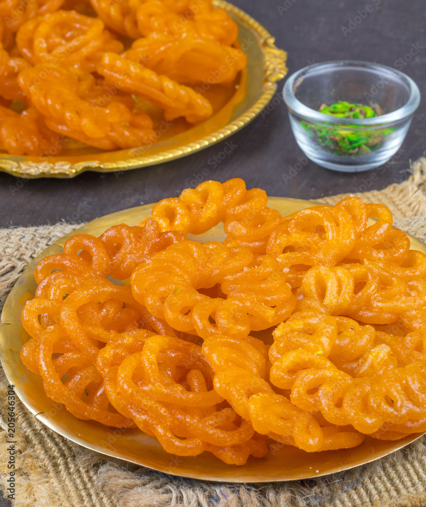 Indian Traditional Sweet Imarti Also Know as Amriti, Omriti, Jahangir ...