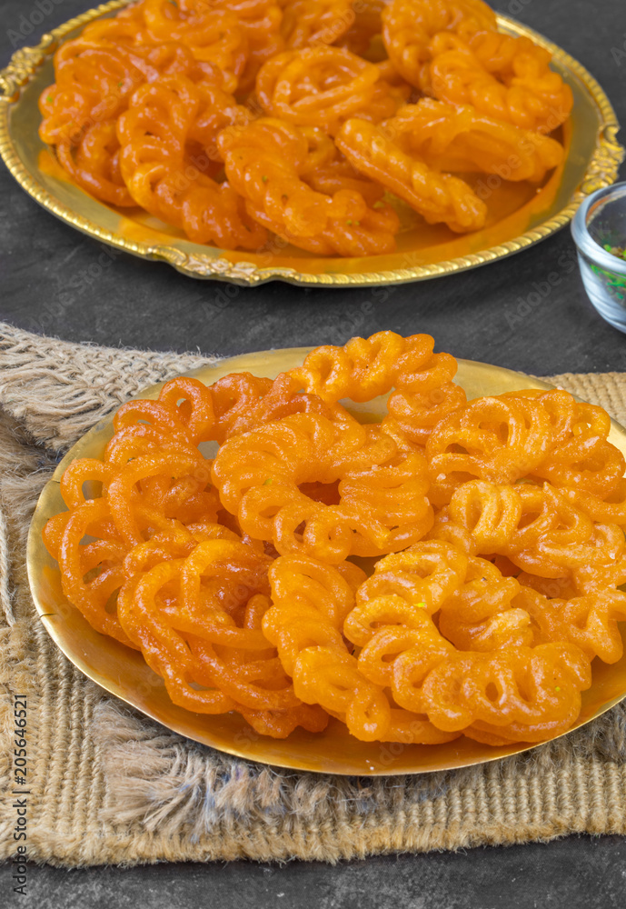 Indian Traditional Sweet Imarti Also Know as Amriti, Omriti, Jahangir ...