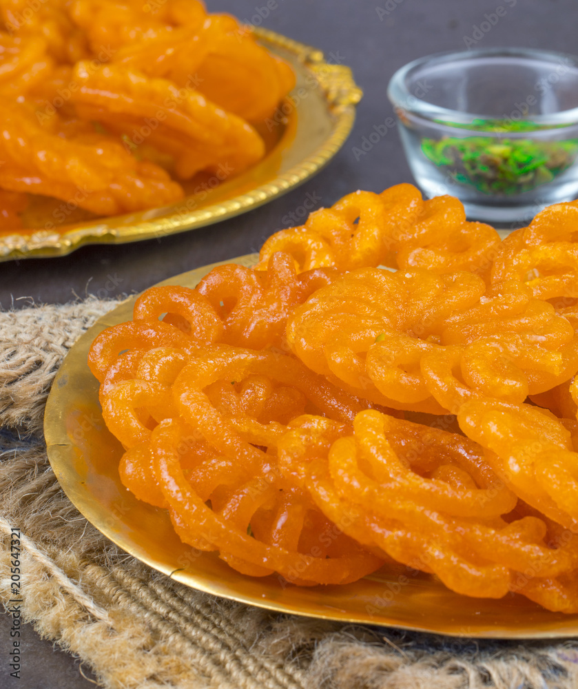 Indian Traditional Sweet Imarti Also Know as Amriti, Omriti, Jahangir ...