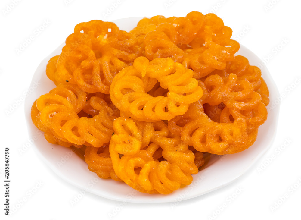 Indian Sweet Food Imarti Also Know as Amriti, Omriti, Jahangir, Jalebi ...