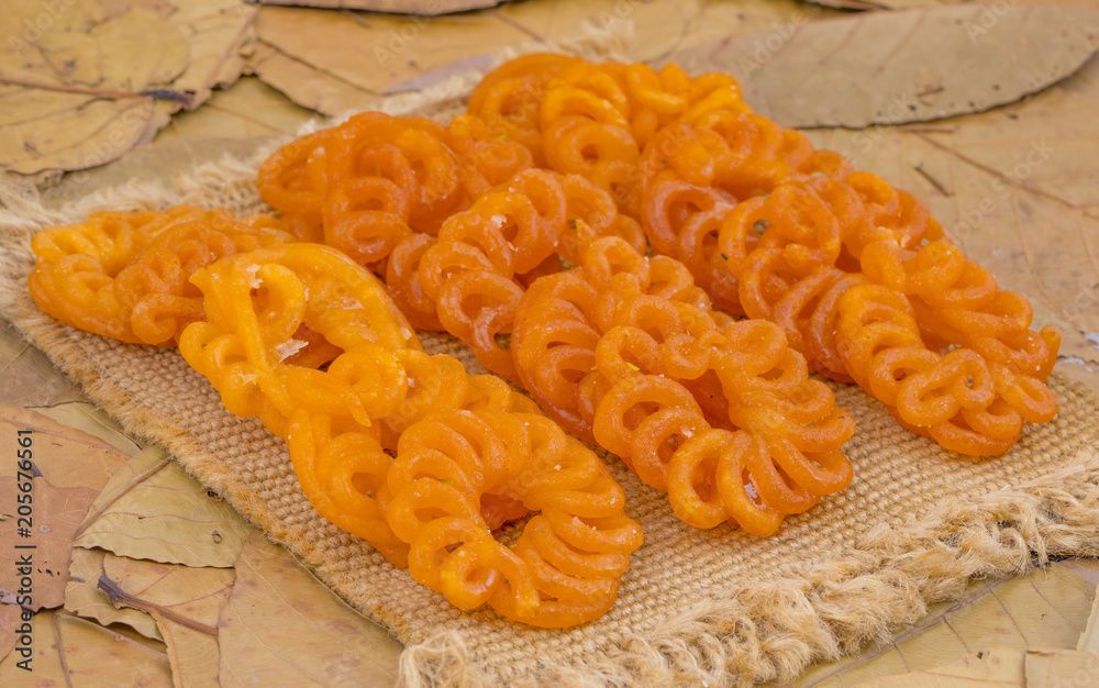 Indian Traditional Sweet Imarti Also Know as Amriti, Omriti, Jahangir ...