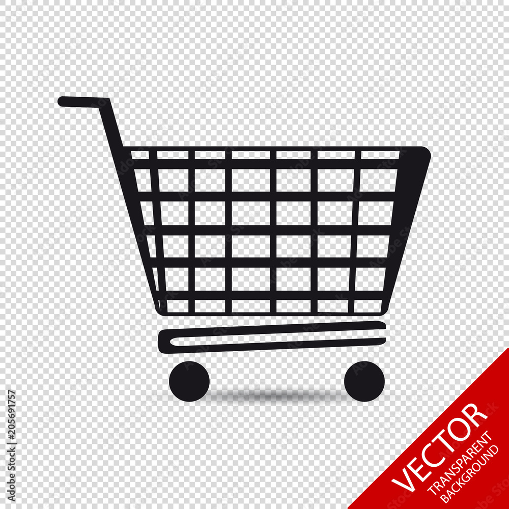 Shopping Cart - Market Store Icon - Vector Illustration - Isolated On ...