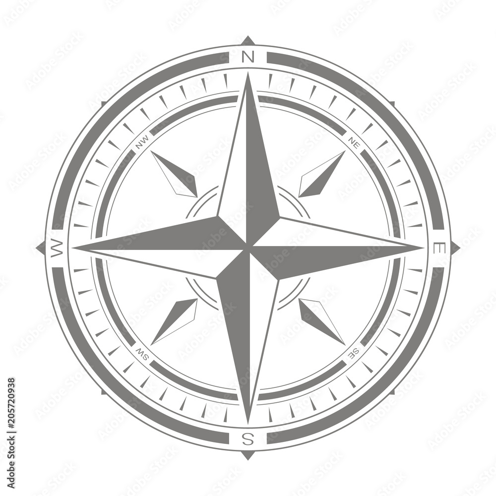 vector compass rose for your design Stock Vector | Adobe Stock
