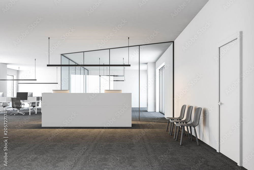 Modern Office Reception Wall