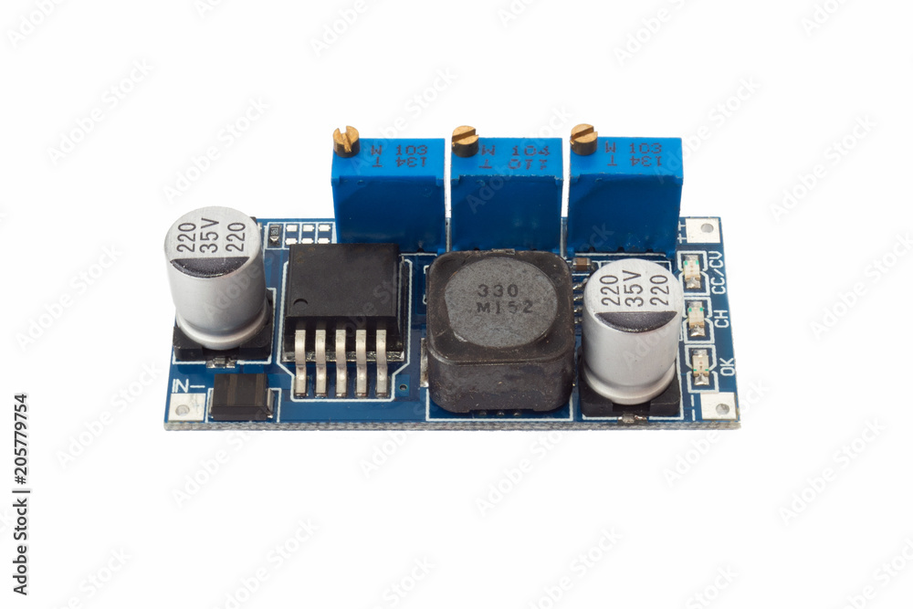simple DC DC converter board Stock Photo | Adobe Stock