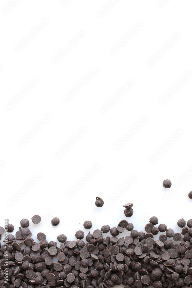 Bottom border of chocolate chip sprinkles Stock Photo | Adobe Stock