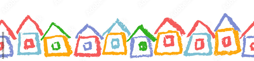 Crayon Doodle Border